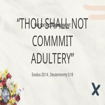 6th Commandment - PowerPoint Presentation | PPTX