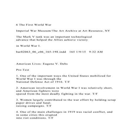 6 The First World WarImperial War MuseumThe Art Archive a.docx | Death ...
