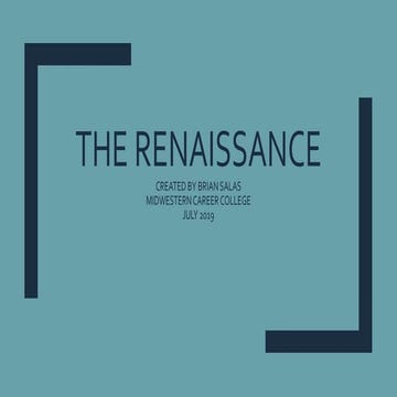 6 the renaissance | PPT