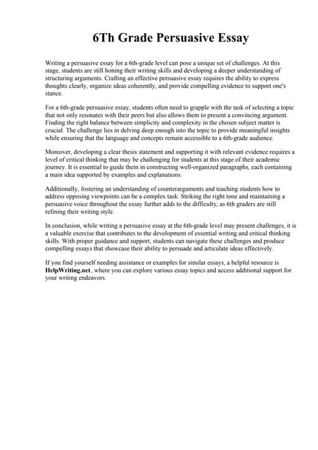 Persuasive Essay 5Th Grade.pdf