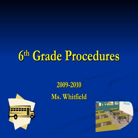 6th Grade Procedures | PPT