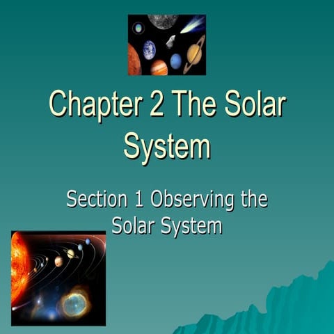 6th grade science Chapter 2 The Solar System.ppt
