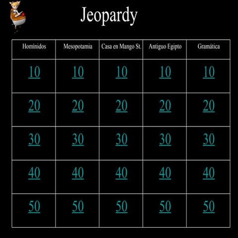 Jeopardy matematicas | PPTX