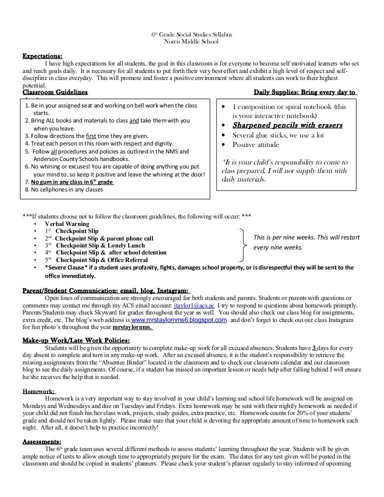 6th Grade Syllabus 6th-grade-syllabus