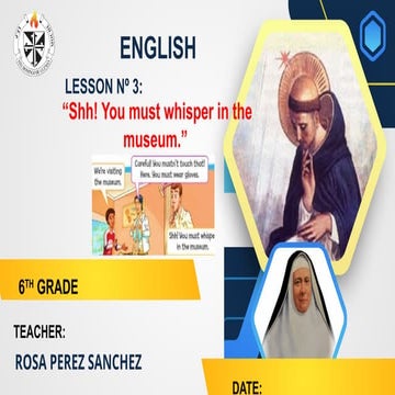 SHSSS YOU MUST WHISPER IN THE MUSEUM 6C PRIMARY | PPT
