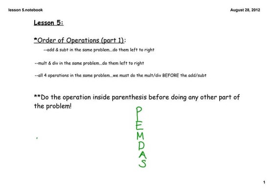 8th pre alg -l33--nov12 | PPT