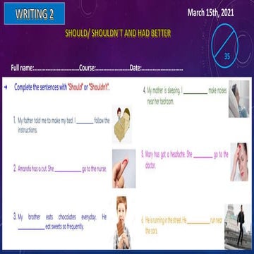 6 th secondary writing 2 | PPT