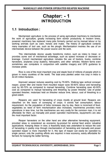 Reaper types components and work principles | PPTX | Gardening | Home ...