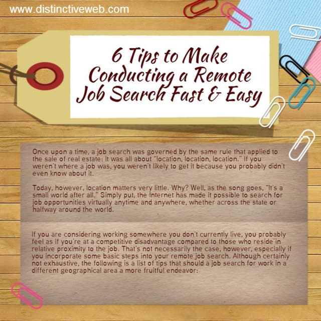 Job Search Tips & Hints | PPTX