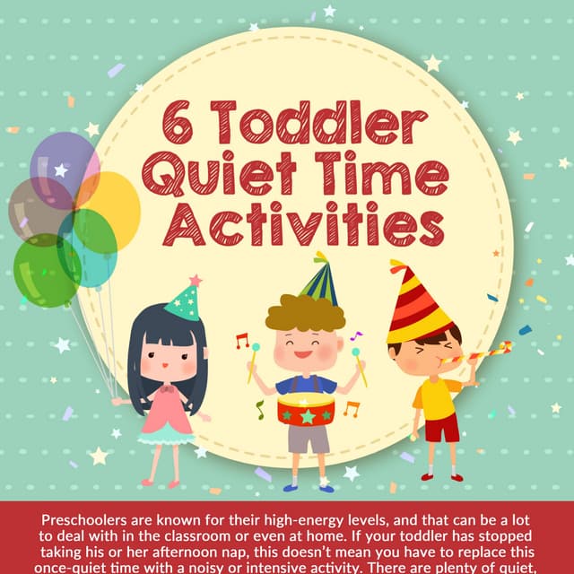 6 toddler quiet time activities | PDF | Parenting Babies and Toddlers ...