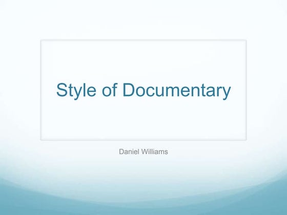 Codes and Conventions of documentaries | PPT