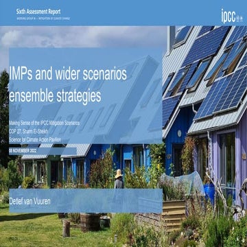 IMPs and wider scenarios ensemble strategies | PPTX | Environment | Science