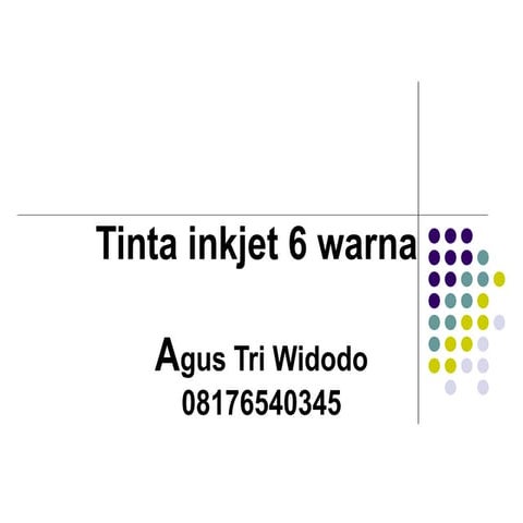 6 warna water based inkjet ink | PPT