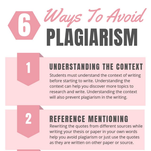 6 ways to avoid plagiarism | PDF