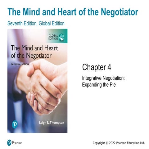 Integrative Negotiation: Expanding the Pie | PPTX