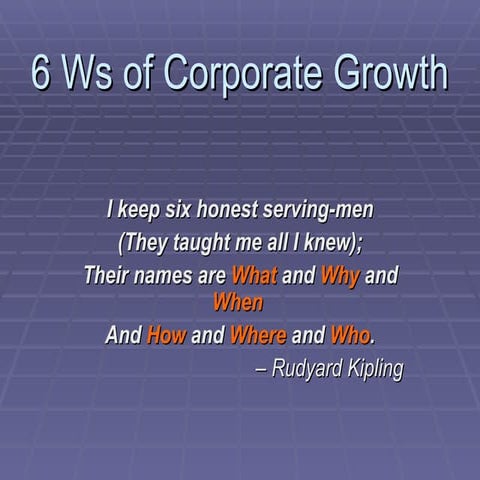 6 Ws | PPT