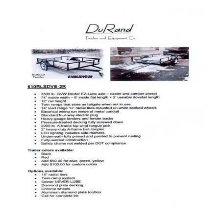 DuRand Trailer | PDF