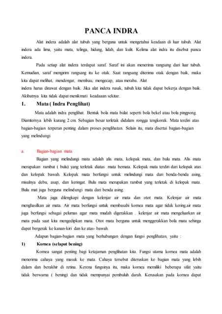 Modul Panca Indera | PDF