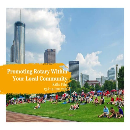 Promoting Rotary in Your Community | PDF