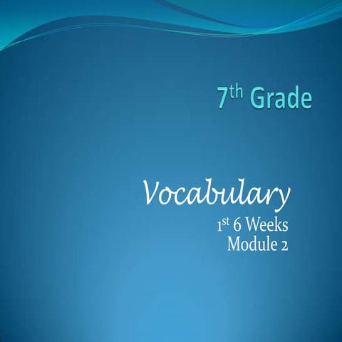 7 1-2 vocabulary ppt | PPTX