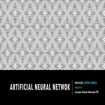 Artificial Neural Network for beginner newbie | PPT