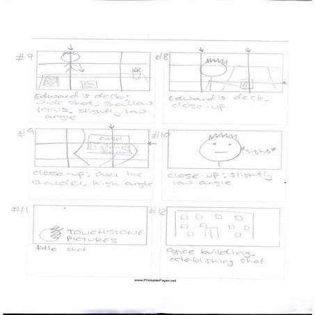 Storyboard - frames 7-12 | PDF