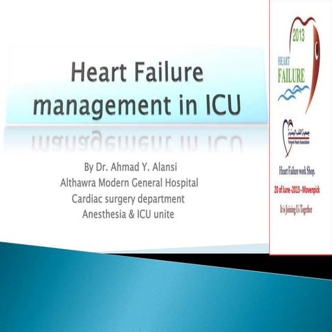 Heart Failure management in ICU | PPTX