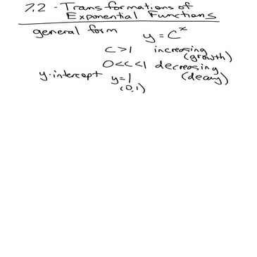 7 2 Transformations Of Exponential Functions Pdf