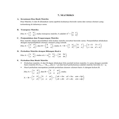 7. matriks | PDF