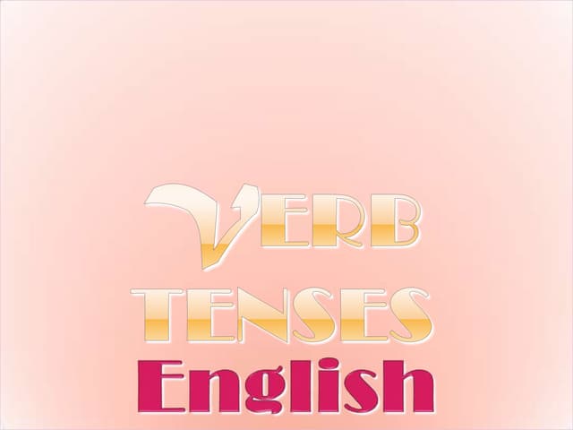Verb tenses (table) | PDF