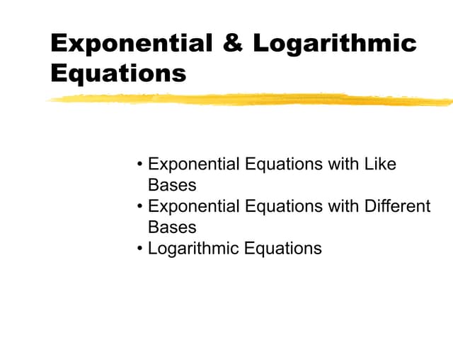 Grade 11: General Mathematics_LOGARITHMS | PPTX