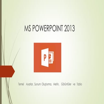 MS PowerPoint 2013 | PPTX