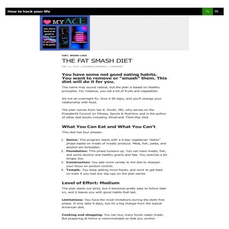 THE FAT SMASH DIET? | PDF