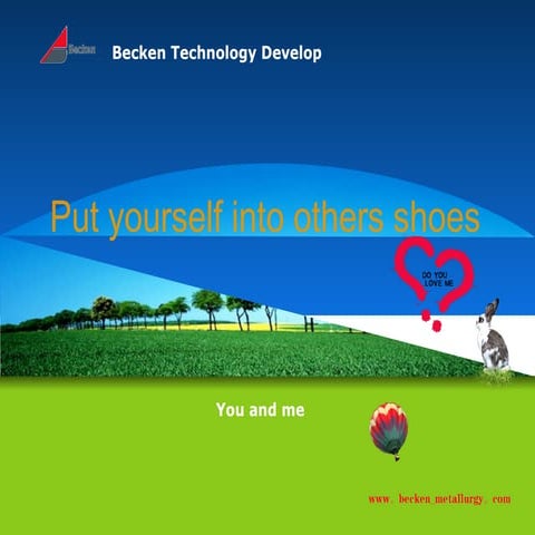 Put yourself into others shoes | PPT