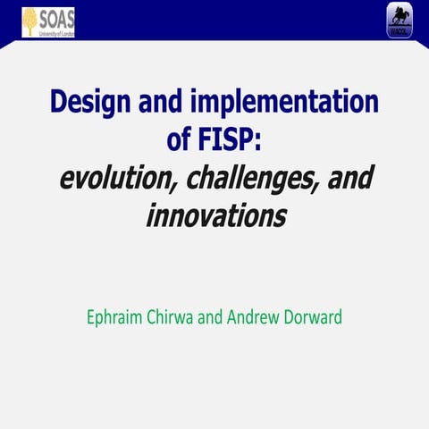 Design and implementation of FISP: evolution, challenges, and ...