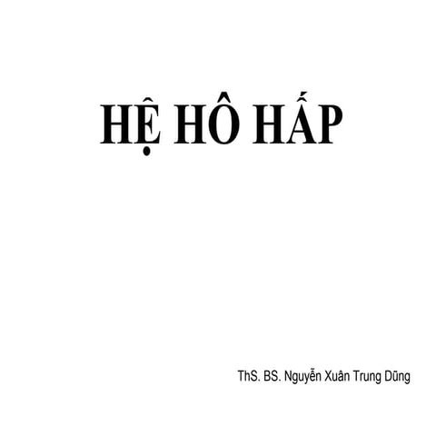 Giải phẫu – ho hap | PDF