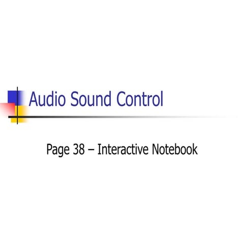 7. audio sound control | PPTX