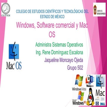 Windows software comercial y MAC OS | PPTX