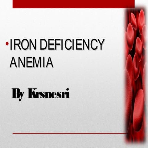 Iron Deficiency Anaemia | PPT