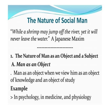 the nature of social man | PDF
