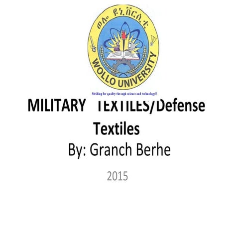 Technical Textiles Presentation | PPT