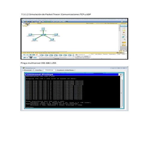 7 3 1 2 Packet Tracer Simulation Exploration Of Tcp And Udp Instructions