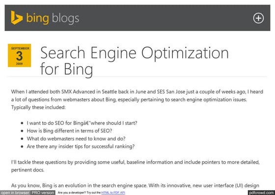 Bing Search Engine | PPT