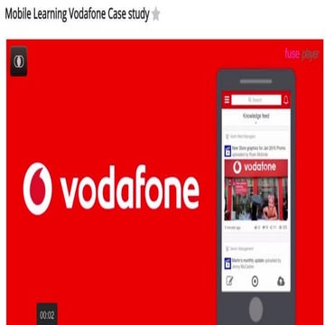 7. Mobile learning Vodafone case study, 12th Oct 2015 | PPT
