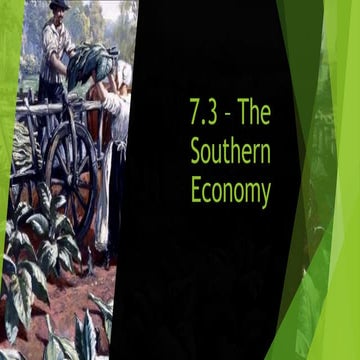 7.3 The Southern Economy | PPT