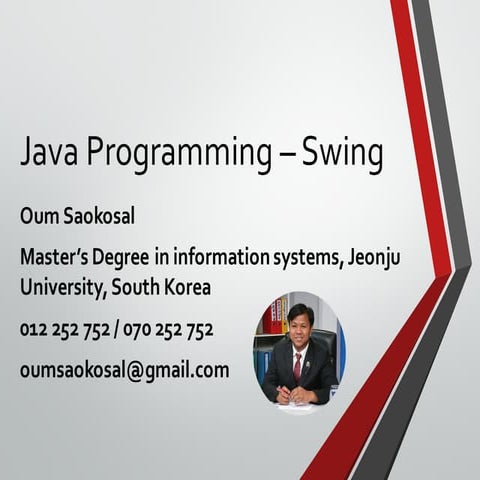 Java Oop Programming Language Part 7 Swing Ppt 6913
