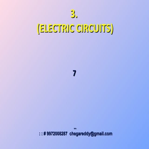 ವಿದ್ಯುತ್ ಮಂಡಲಗಳು 7ನೇ | PPT