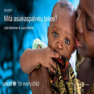 Lahjoittajan kiperät kysymykset mitä UNICEFin asiakaspalvelu tekee ...