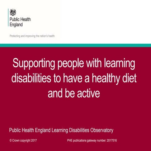 Supporting people with learning disabilities to have a healthy diet and ...