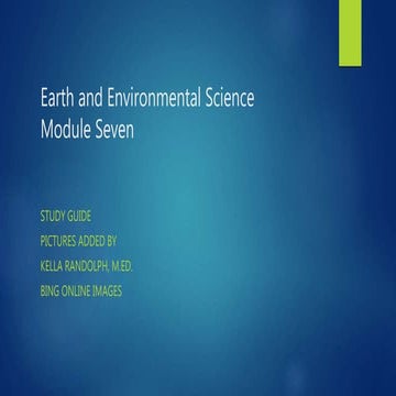 7.1 earth and environmental science study guide | PPT